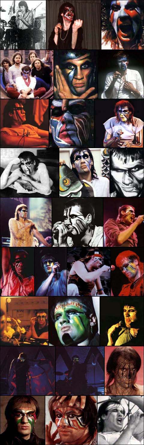 Fish's Masks - by Thomas Spitzer - Marillion Setlists Site 1980-1988