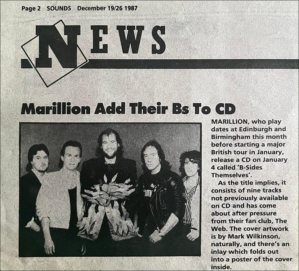 1988 - Marillion Setlists 1980-1988