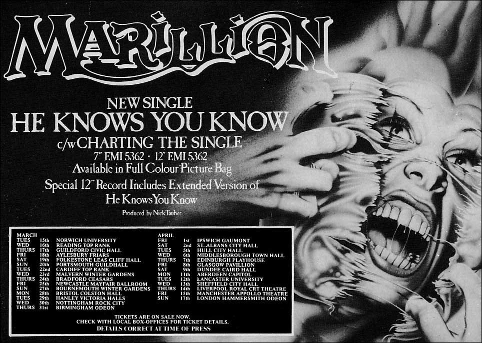 1983 - Marillion Setlists 1980-1988