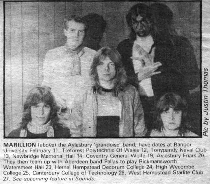 1982 - Marillion Setlists 1980-1988