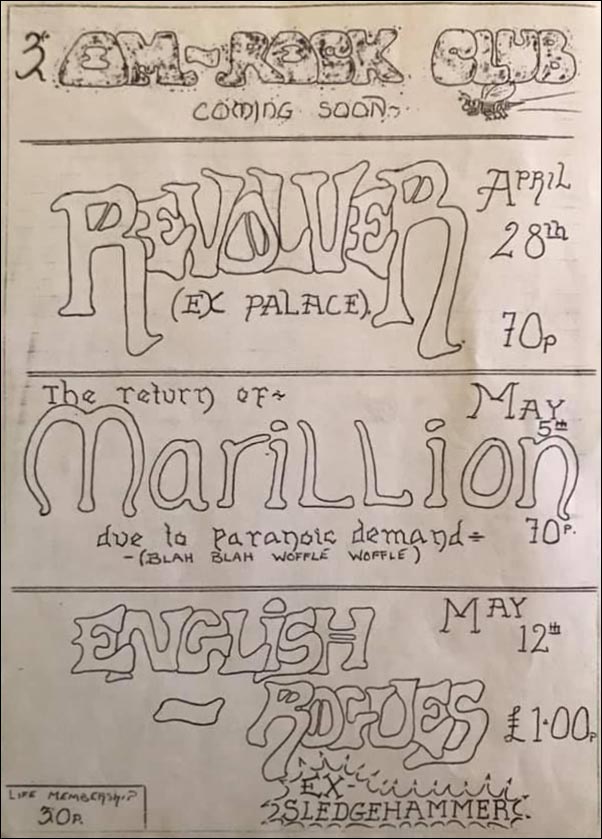 1981 - Marillion Setlists 1980-1988