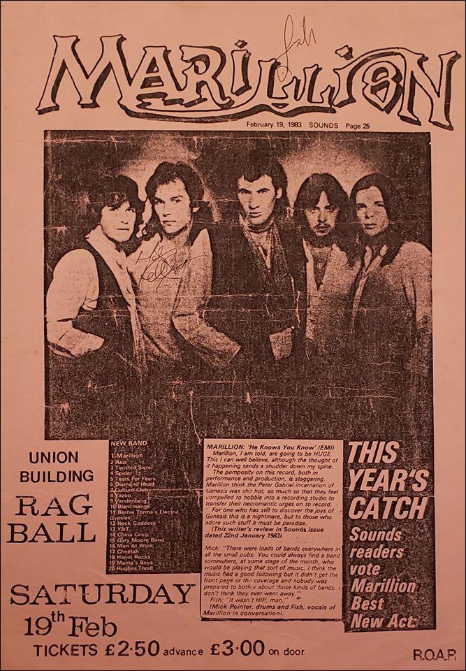 1983 - Marillion Setlists 1980-1988