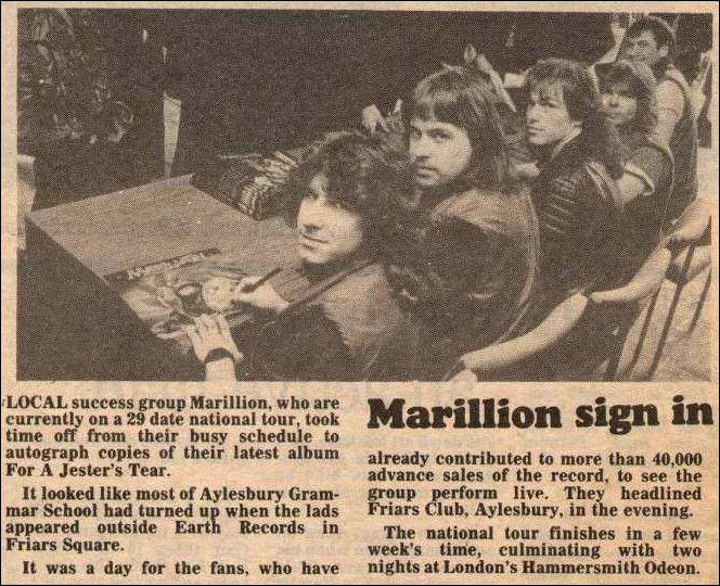 1983 - Marillion Setlists 1980-1988